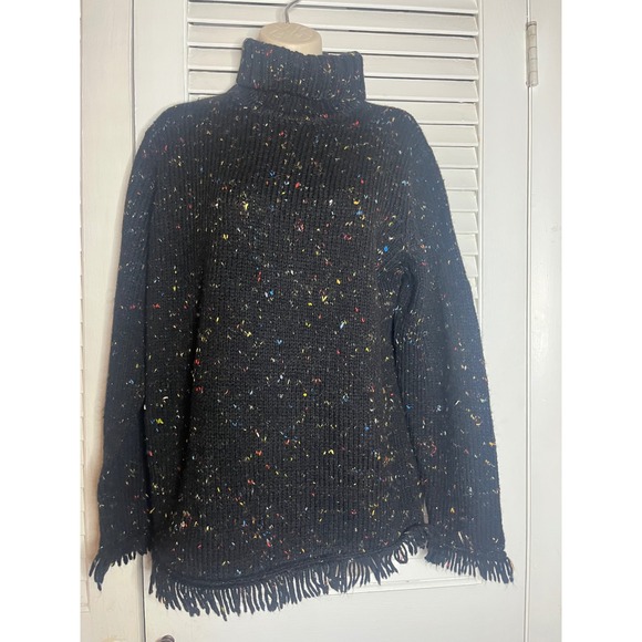 Rafaella | Sweaters | Vtg 8s Rafaella Black Confetti Wool Blend Knit ...